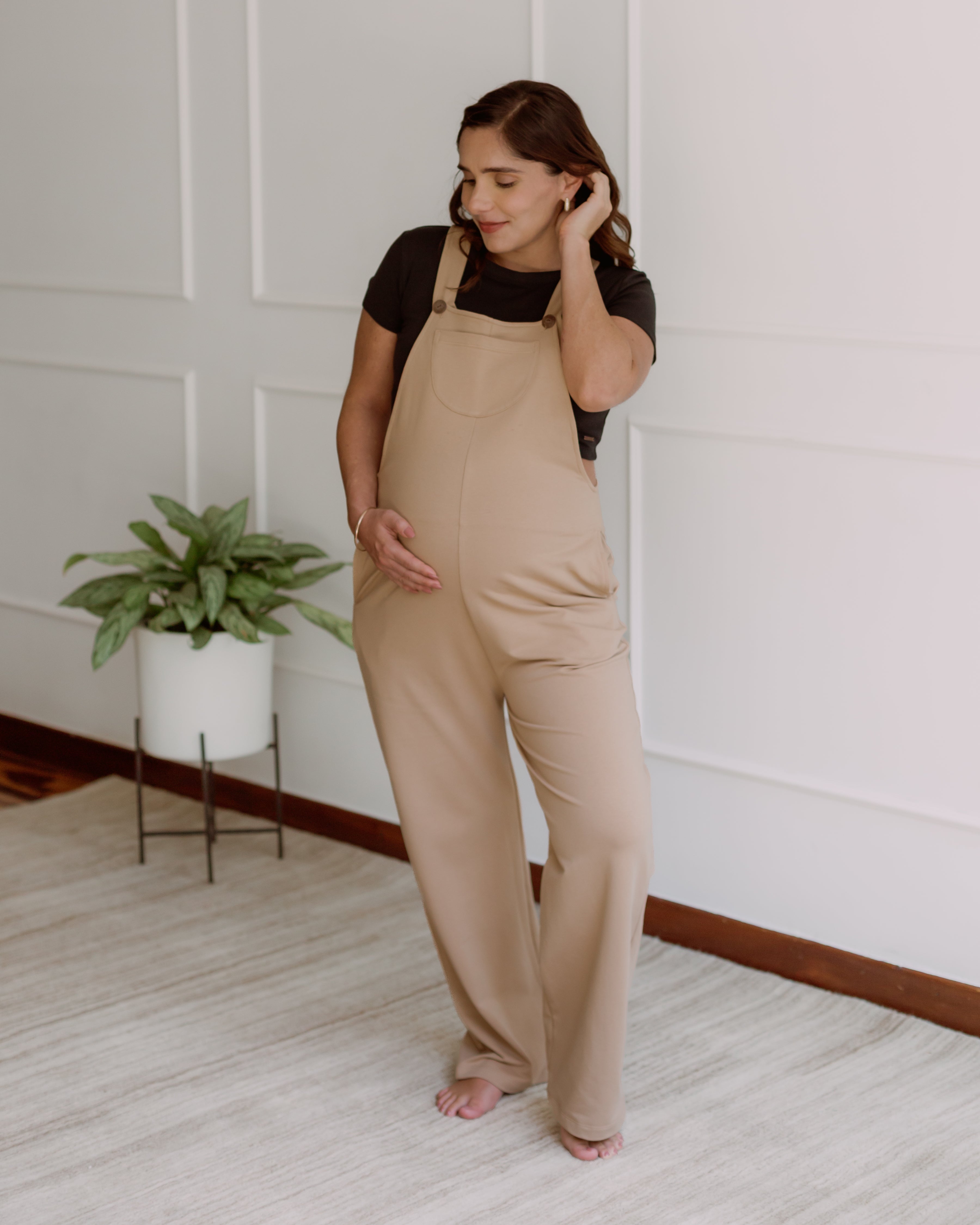 Overol Akemi - Camell, embarazo y lactancia – WONDERMOM PERU